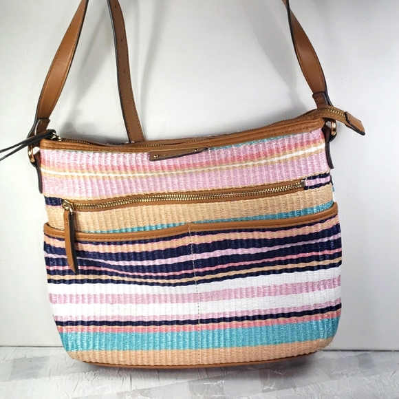 Rosetti | Bags | Rosetti Janet Tote Bag Features A Stylish Stripe ...